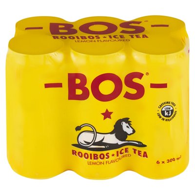 BOS Lemon Rooibos Ice Tea 300ml x 6 | PnP