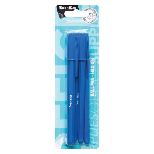 PnP Ball Pen Med Blue 5 Pack | PnP