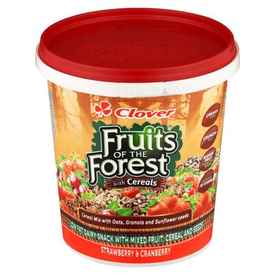 Clover Fruits of the Forest Low Fat Strawberry & Cranberry Dairy Snack ...