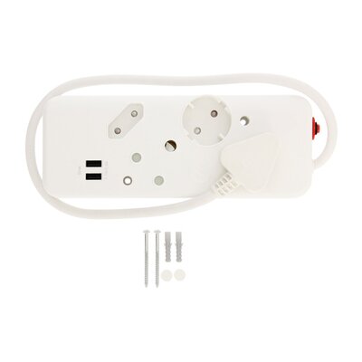 Ellies 4 Way Multi Plug With Usb | PnP