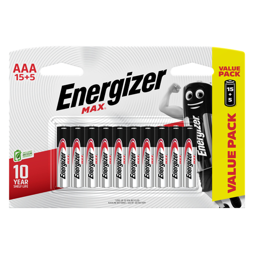 Energizer Max AAA Battery 20 Pack | Smart Price Specials | PnP Home