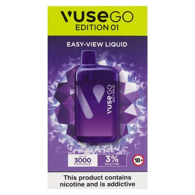 Vuse Go 3000 3% Grape Ice Disposable Vape | PnP
