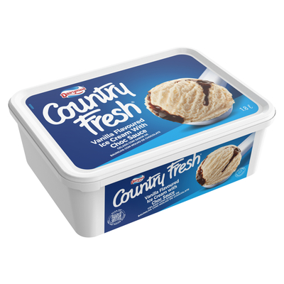 Country Fresh Vanilla & Chocolate Sauce Ice Cream 1.8L | PnP