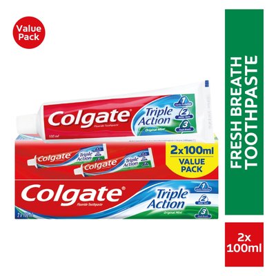 Colgate Triple Action Multibenefit Toothpaste 2 x 100ml | PnP