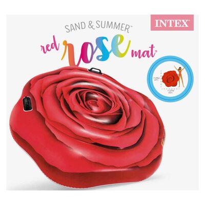 Intex Red Rose Mat Pool Lounger 137 x 132cm | PnP