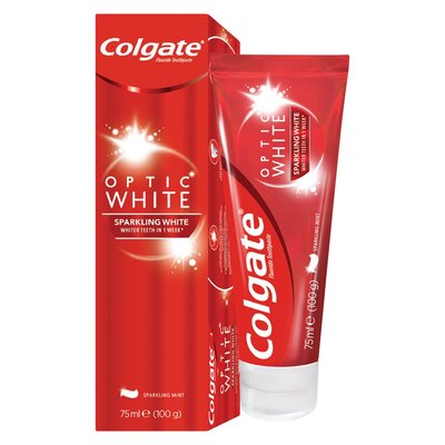 Colgate Optic White Sparkling White, Whitening Toothpaste 75ml | PnP