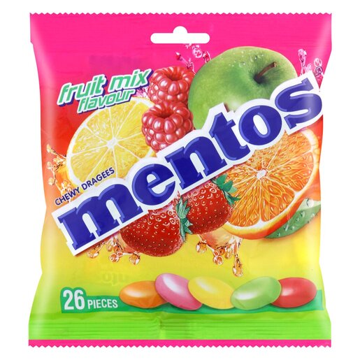 Mentos Sweets Bag Fruit Mix 26 Pack | PnP