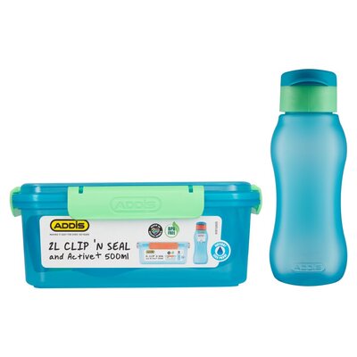 Addis Clip & Seal Lunchbox & Pink Bottle Combo 2L | PnP