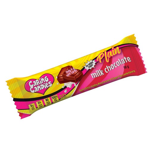 Caring Candies Sugar Free Plain Milk Chocolate 50g | PnP
