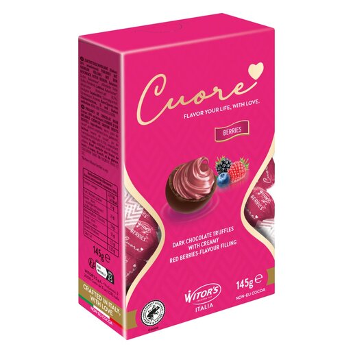 Witor's Cuore Berries Dark Chocolate Truffles 145g | PnP