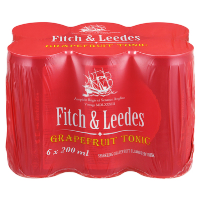 Fitch & Leedes Grapefruit Tonic 200ml x 6 | PnP