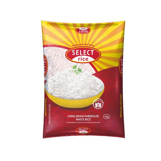 Sasko Select Rice Long Grain Parboiled White Rice 2kg | PnP