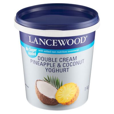 Lancewood Double Cream Pine & Coconut Flavoured Yoghurt 1kg | PnP