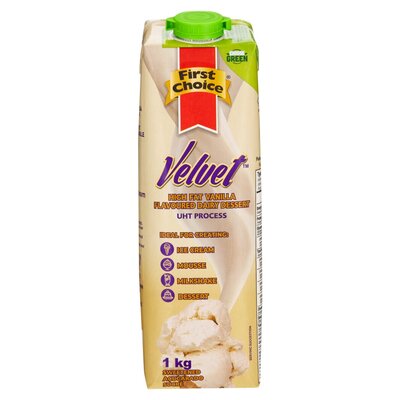First Choice Velvet Vanilla Flavoured Dairy Dessert 1L | PnP