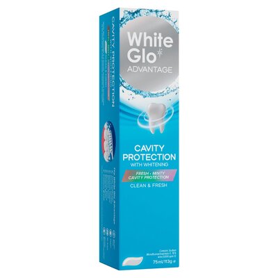 WHITE GLO CAVITY PROTECT TOOTHPASTE 75ML | PnP