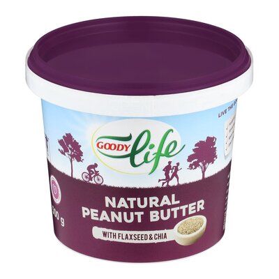 Goody Life Natural Peanut Butter with Flaxseed & Chia 500g | PnP