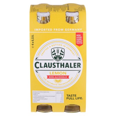 Clausthaler Beer Shandy Lemon Non Alcoholic 4 x 330ml | PnP