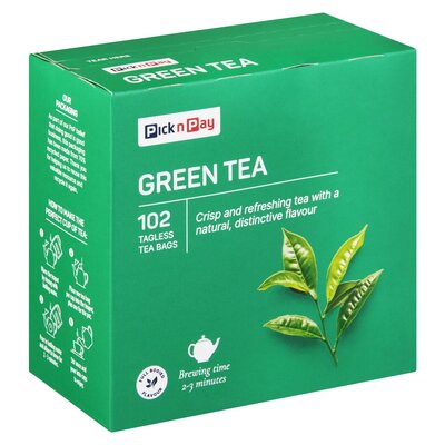 PnP Green Tea Tea Bags 102 Pack | PnP