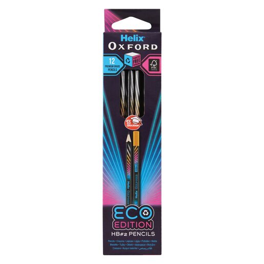 Helix Oxford Cyber Eco HB Matrix Pencils 12 Pack | PnP