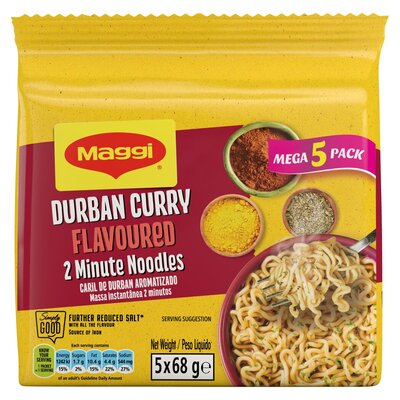 Maggi Durban Curry 2 Minute Noodles 68g x 5 | PnP