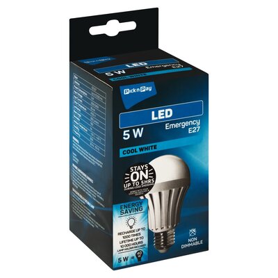 PnP 5w Edison Screw Emergency Rechargeable Cool White | PnP
