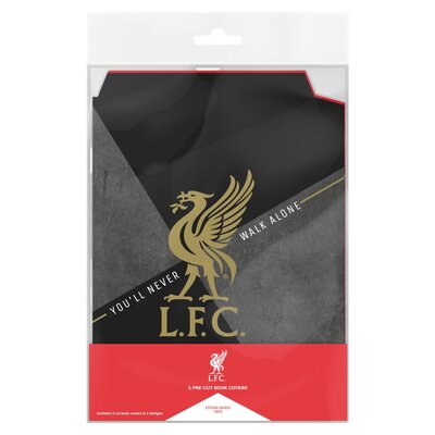 Liverpool Football A4 Precut Assorted Book Covers 5 Pack | PnP