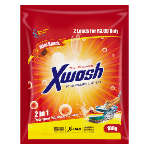 Xwash Washing Powder Sachet 100g | PnP
