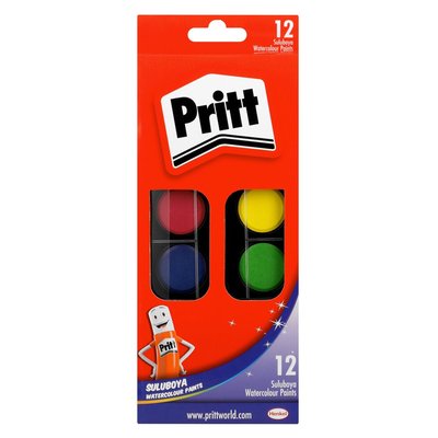 Pritt 12 Watercolours Paint & Brush Set | PnP
