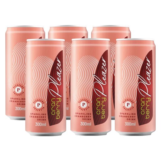 KWT Cranberry Pleazer Can 6 x 300ml | PnP
