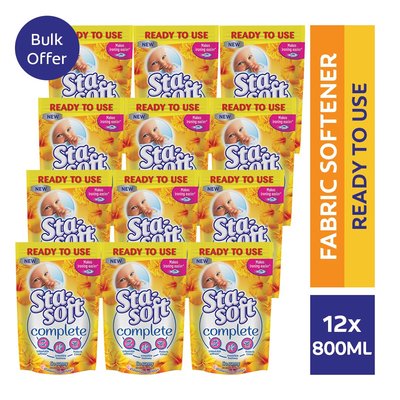 Sta-Soft Complete So Sunny Fabric Softener Doypack 800ml x 12 | PnP