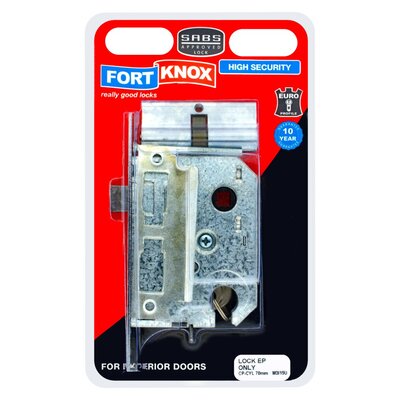 Fort Knox Cylinder Chrome Plated Lock Only 70mm | Smart Price Specials ...