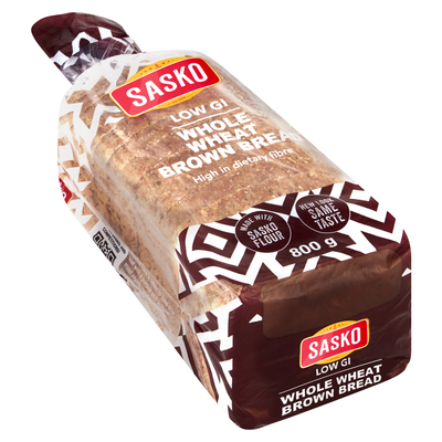 Sasko Low Gi Dumpy Whole Wheat Brown Bread 800g | Smart Price Specials ...