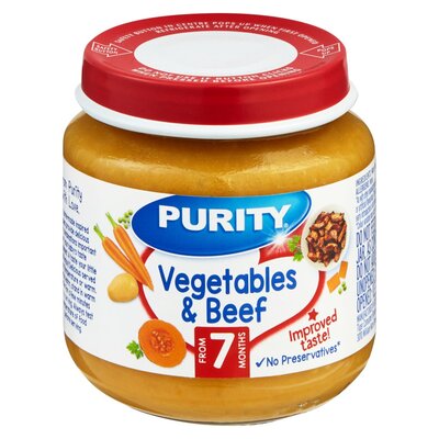 Purity Jar Vegetables & Beef 125ml from 7 Months | Smart Price Specials ...