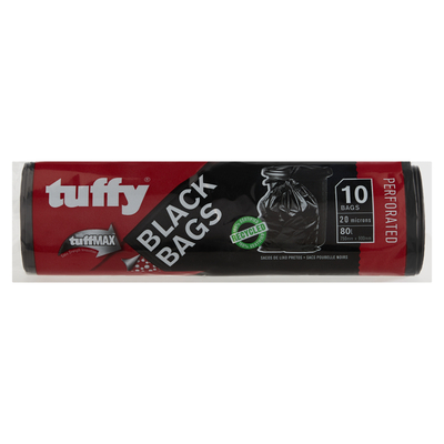 Tuffy Black Refuse Bags 750mm x 950mm 10 Pack | PnP