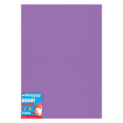 Butterfly A2 Bright Board Purple 5 Sheets | Smart Price Specials | PnP Home