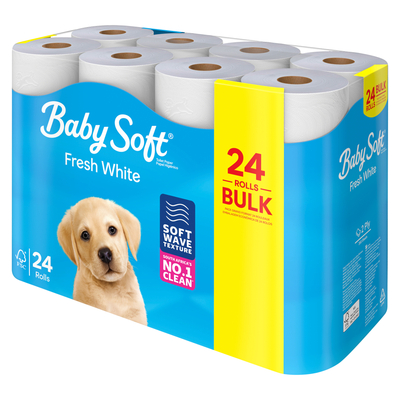 Baby Soft 2Ply Fresh White Toilet Paper 24 Pack | Smart Price Specials ...
