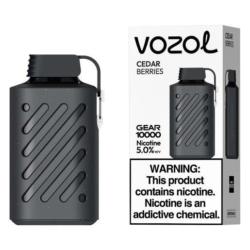 Vozol Cedar Berries 5% Gear 10000 Puffs 10000 Rechargeable Disposable ...