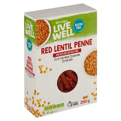 PnP Live Well Red Lentil Penne 250g | PnP