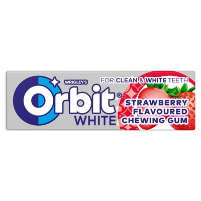 Orbit White Strawberry Flavoured Sugar Free Chewing Gum 10 Pack | PnP
