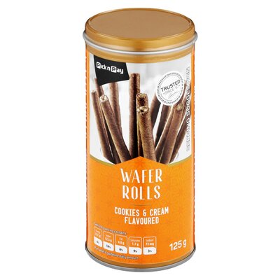PnP Cookies & Cream Flavoured Wafer Rolls 125g | PnP