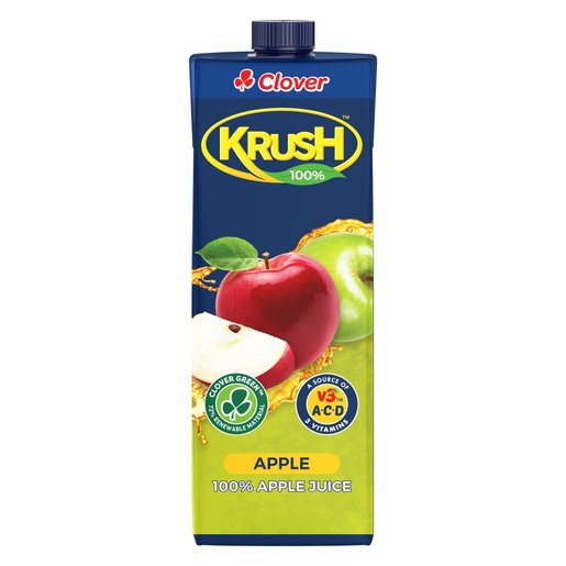Clover Krush UHT 100% Apple Fruit Juice 1L | Smart Price Specials | PnP Home