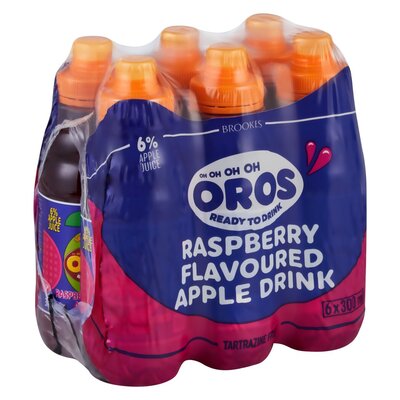 Oros Ready to Drink Raspberry 300ml x 6 | PnP