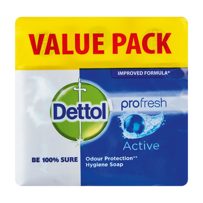 Dettol Profresh Active Bath Soap 3x150g | PnP