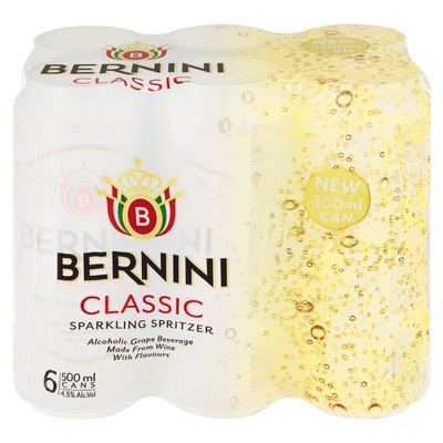Bernini Classic Cans 6 x 500ml | PnP