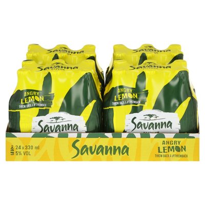 Savanna Cider Angry Lemon NRB 24 x 330ml | PnP