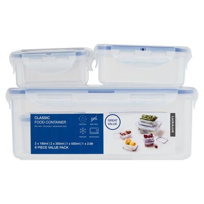 Locknlock Rectangle Container Set 6 Piec | PnP