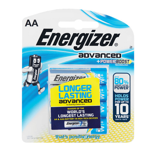 Energizer Batteries Advanced AA 4 Pack | PnP
