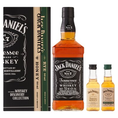 Jack Daniel's Tennessee Whiskey 750ml With 2 x 50ml Miniatures Gift Set ...