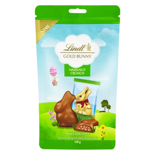 Lindt Gold Bunny Hazelnut Crunch Pouch Bag 120g | PnP