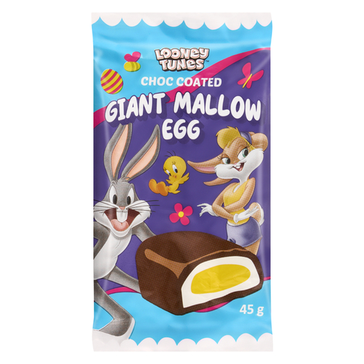 Looney Tunes Choc Coated Giant Mallow Eggs 45g | PnP
